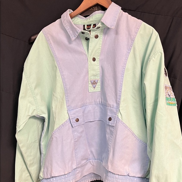 Rip Curl | Jackets & Coats | Rip Curl Mint Green And Light Blue Shirt ...